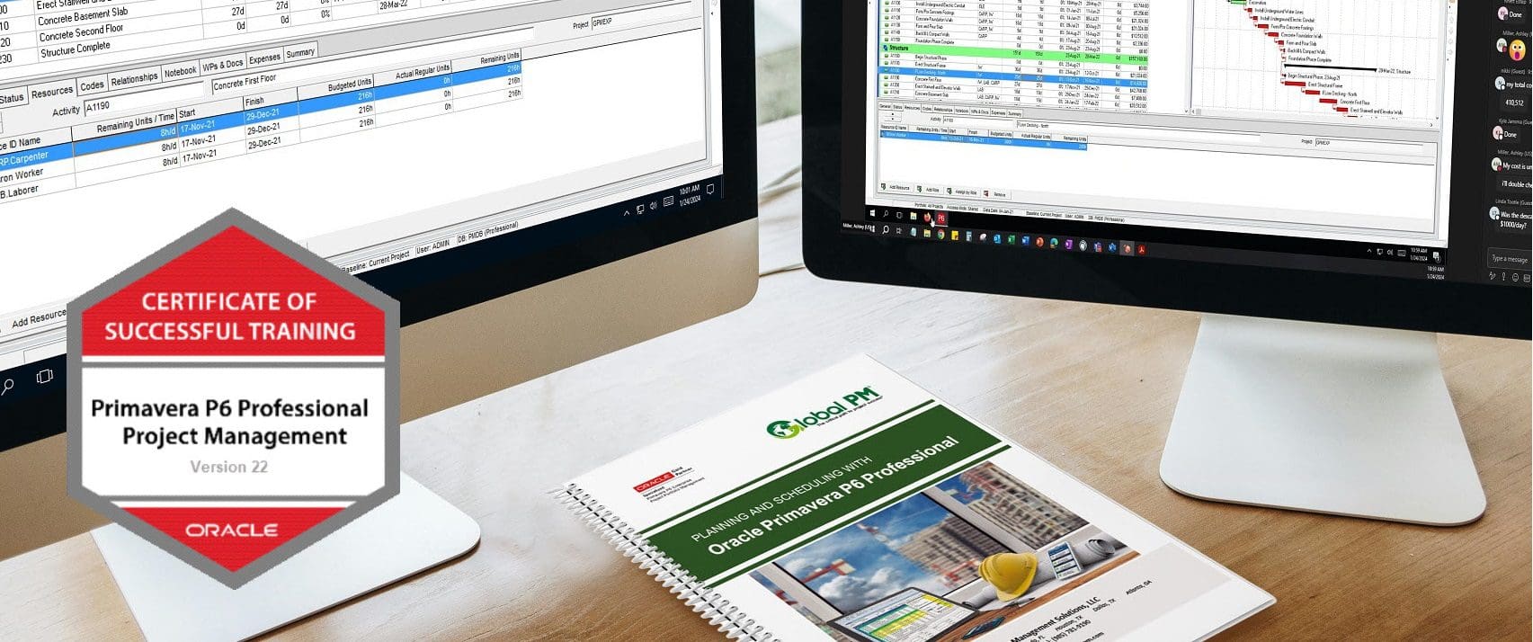 Attend Primavera P6 Training from Home or Work | Global PM