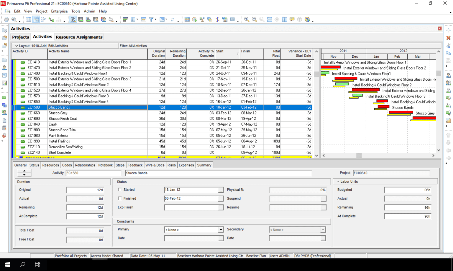 Primavera P6 Professional Software