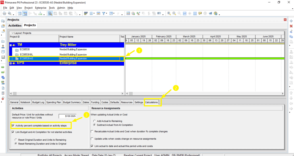 Guide: How to Use Activity Steps in Primavera P6